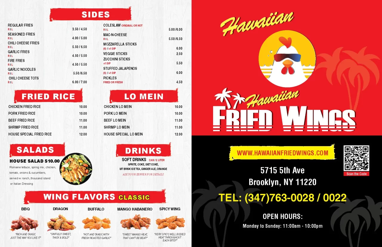 Hawaiian Fried Wings｜Online Order｜Brooklyn｜NY